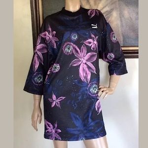 Puma | Dresses | Nwt Oversized Puma Logo Archive Floral Dress | Poshmark